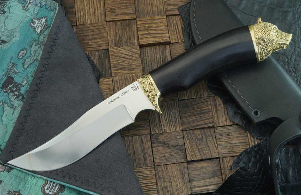 Мастерская Самойлова нож Турист-4, сталь Х12Ф1, литье медведь