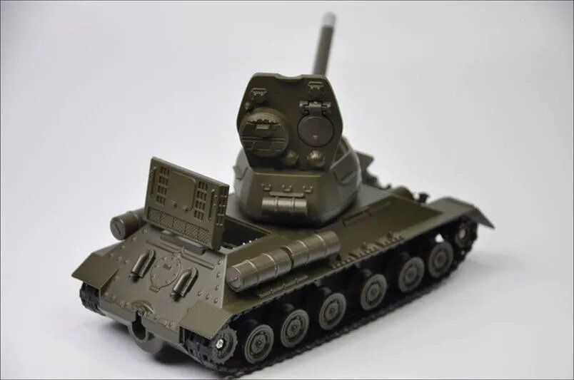 Игрушечный танк T-34-85, масштабная модель для коллекционеров, оливковый, пластик и металл — фото 1