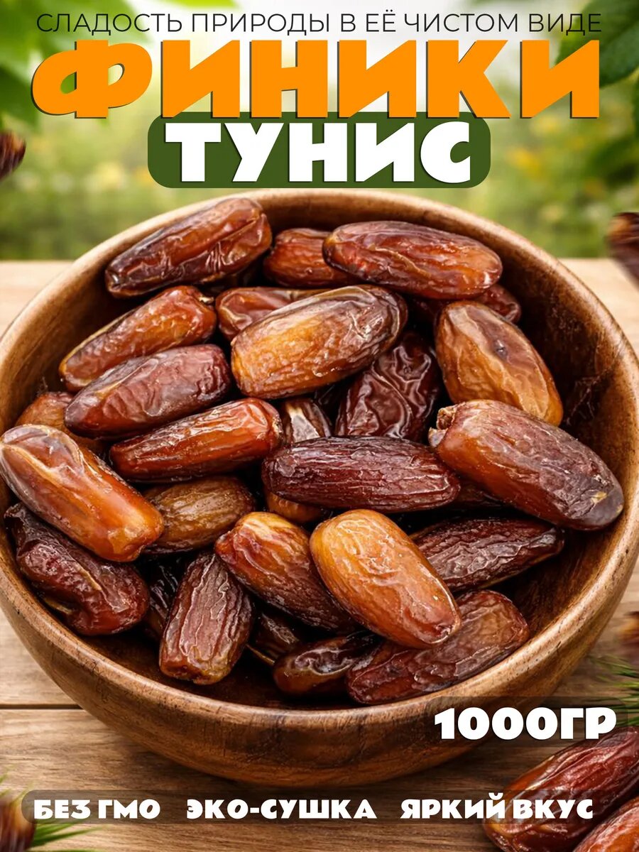 Финики тунисские Деглет Нур 1 кг