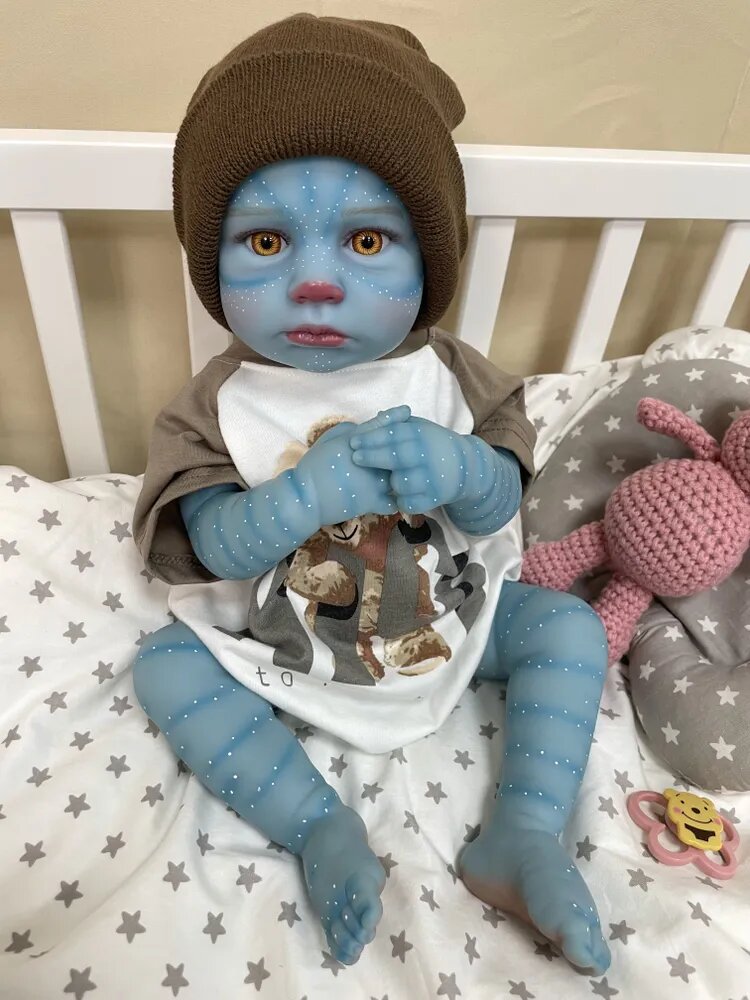 Кукла Reborn Cokela Аватар светится в темноте 48cm/девушка