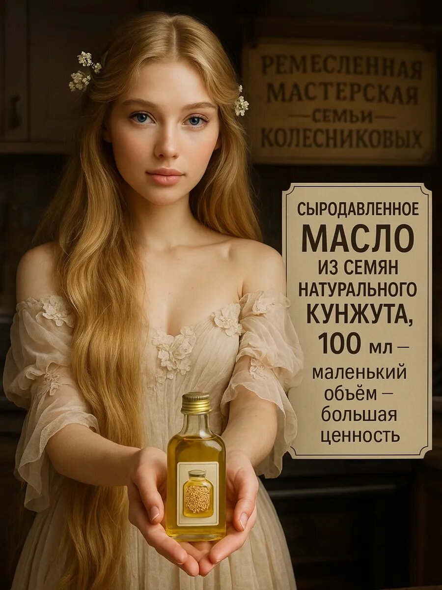 Настоящее сыродавленное кунжутное масло - 100 мл.