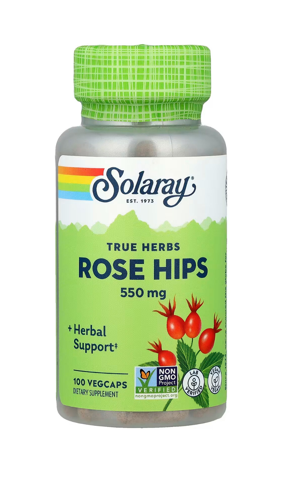 Капсулы Solaray Rose Hips, 100 шт.