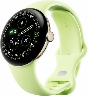Умные часы Google Pixel Watch 4 Wi-Fi 41mm Champagne Gold Aluminum case Lemongrass Active Band
