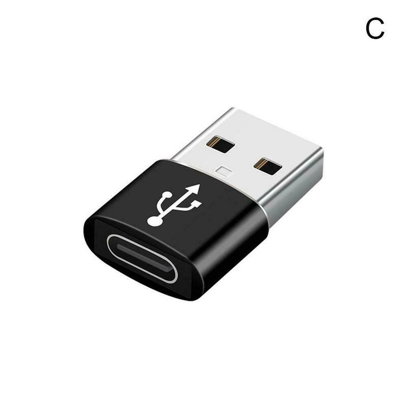 Адаптер USB C — USB, адаптер USB — USB C, кабель-конвертер Type C «мама» — A «папа», алюминиевый кабель для ноутбука, планшета, смартфона.