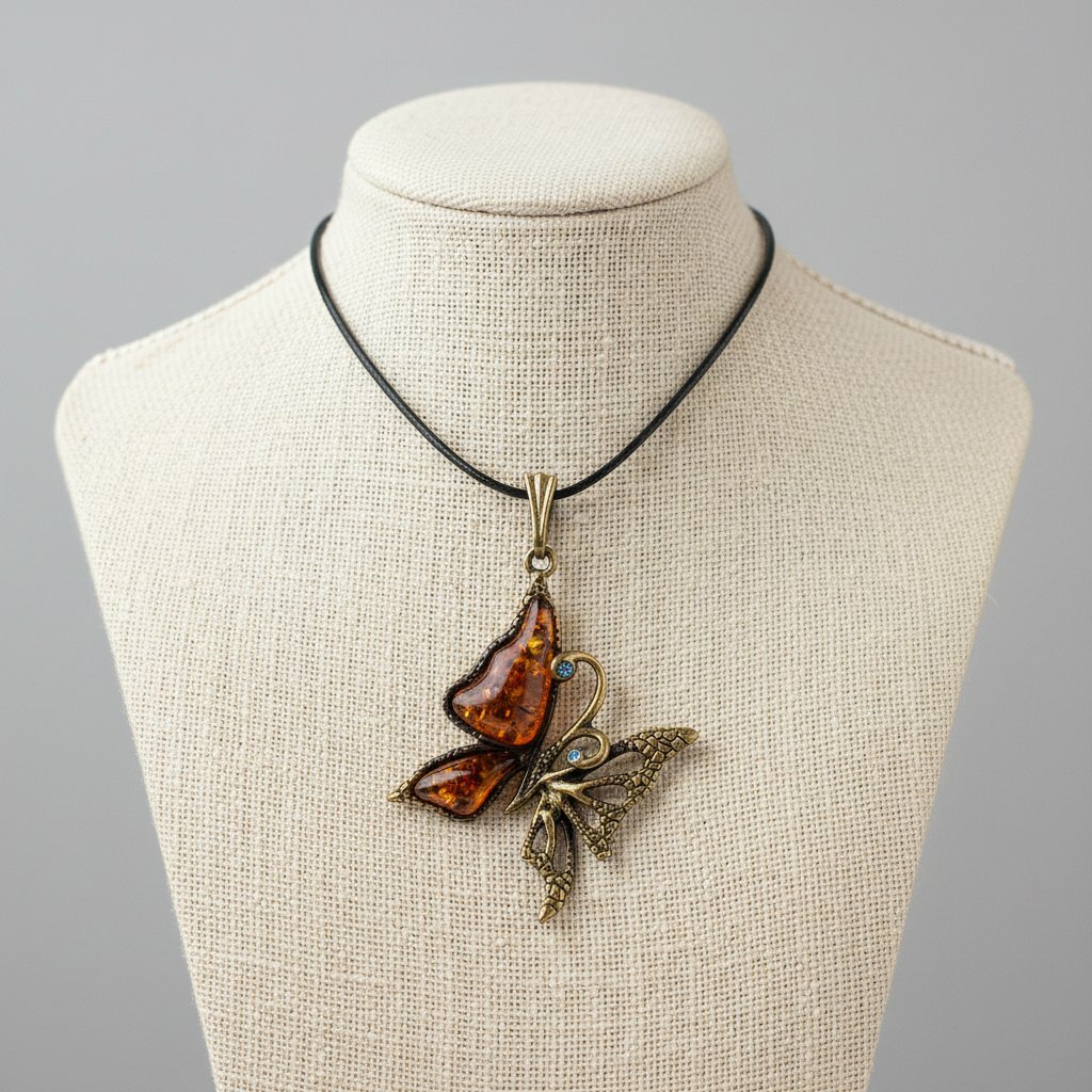 Подвеска, янтарь