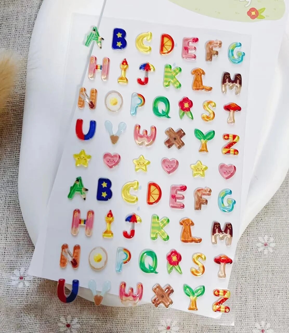 3D-наклейки алфавит и звездочки BONITO B6025