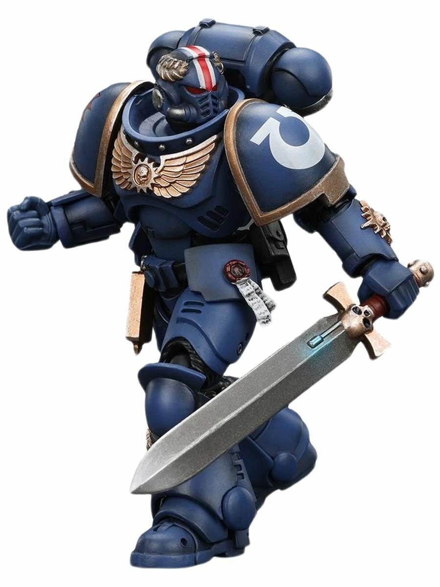 Подвижная фигурка JOYTOY Warhammer 40K 1/18 Action Figures Ultramarines Primaris Lieutenant Argaranthe Model Toy Gift Free Shipping