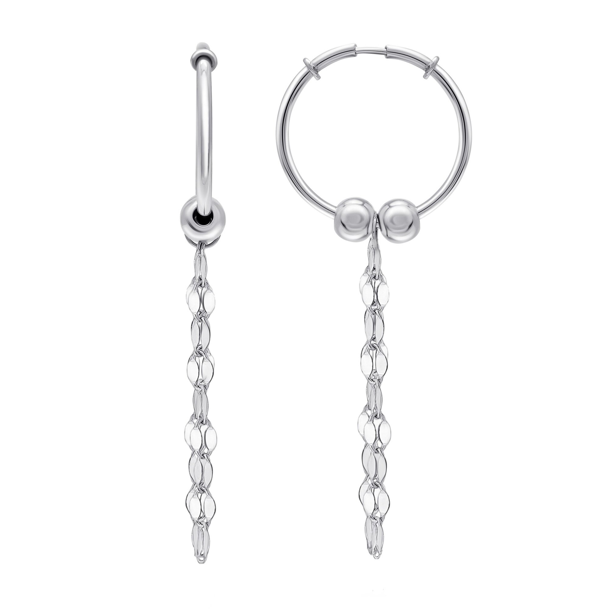 Серьги Яхонт, серебро, 925 проба