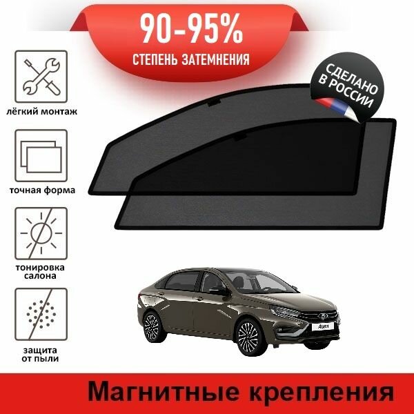 Автошторки LATONIK PREMIUM на LADA AURA (2023-н. в.)