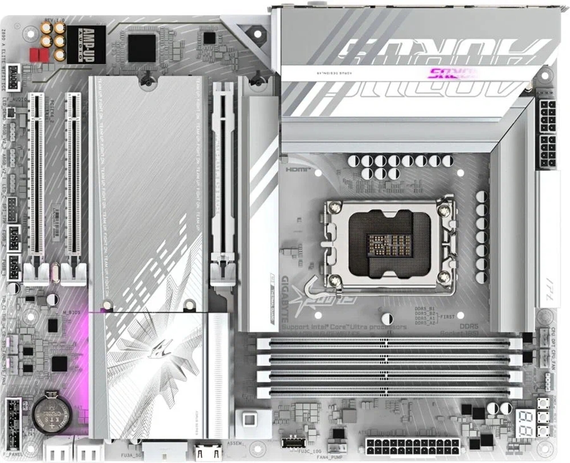Материнская плата Gigabyte Z890 AORUS ELITE WIFI7 ICE, Soc-1851, Intel Z890, ATX