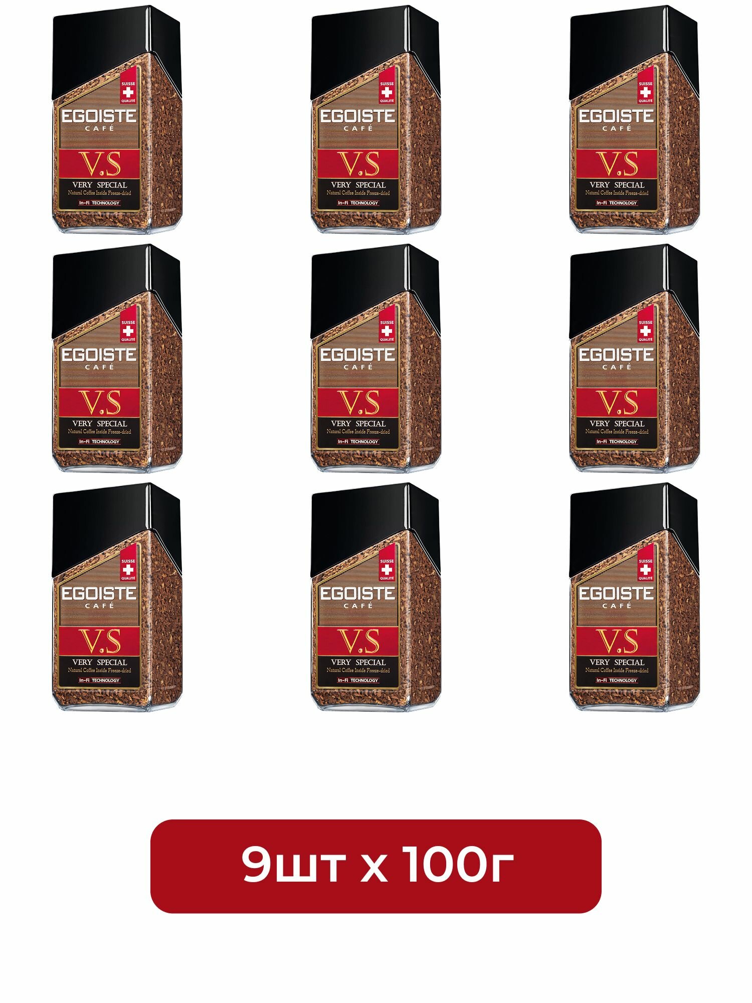 Кофе Egoiste Very Special растворимый сублимированный, 100г. Упаковка 9шт.