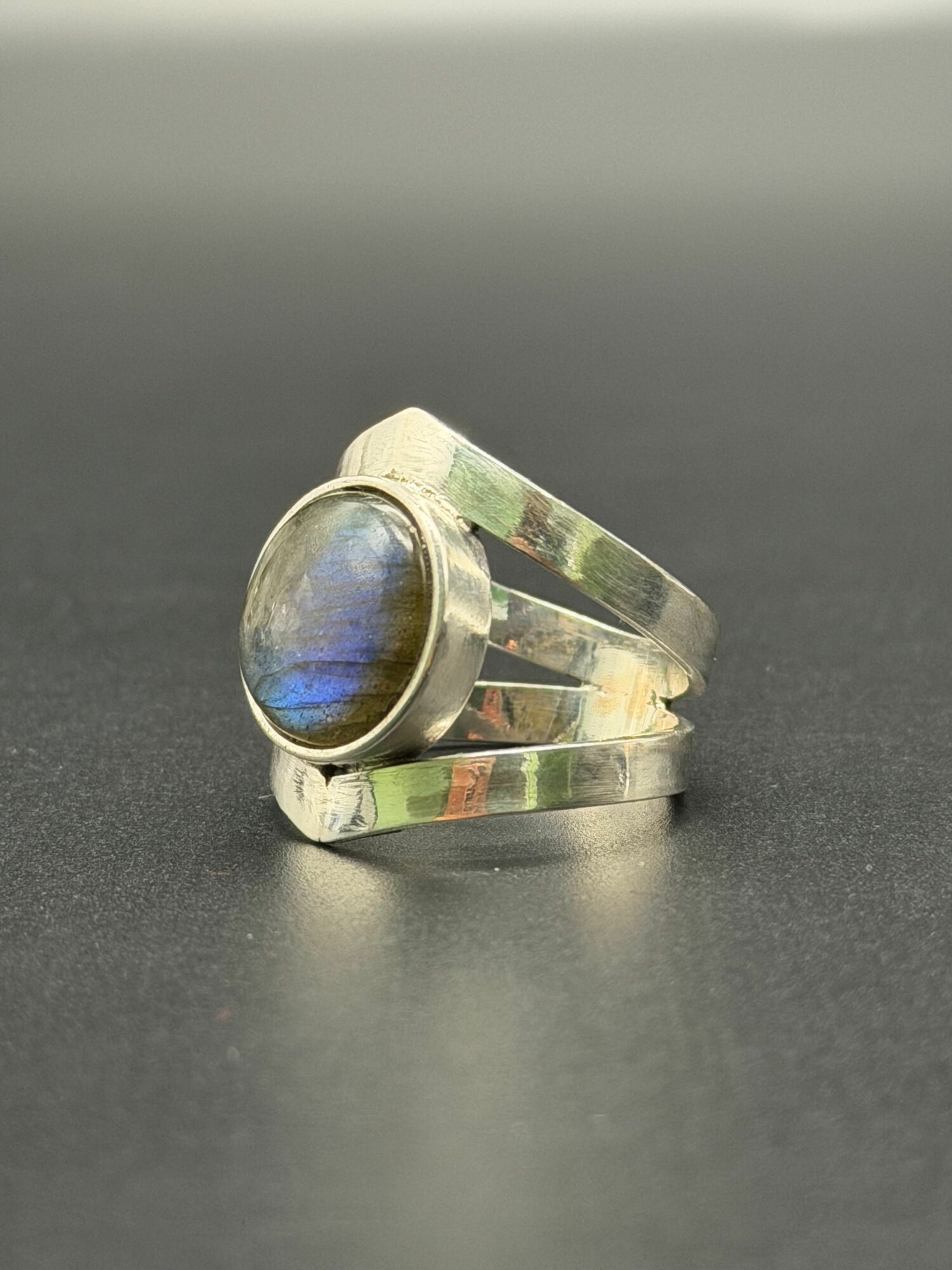 Кольцо широкое, серебро, 925 проба