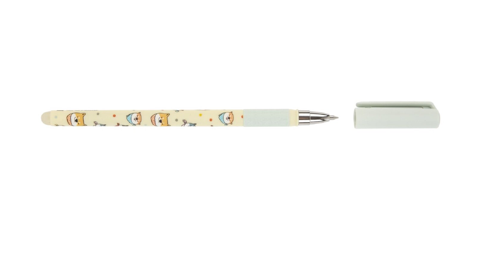 Ручка LOREX Kids SHIBA BAND, гелевая, стираемые чернила, Ultra-soft Touch, синяя 1 шт