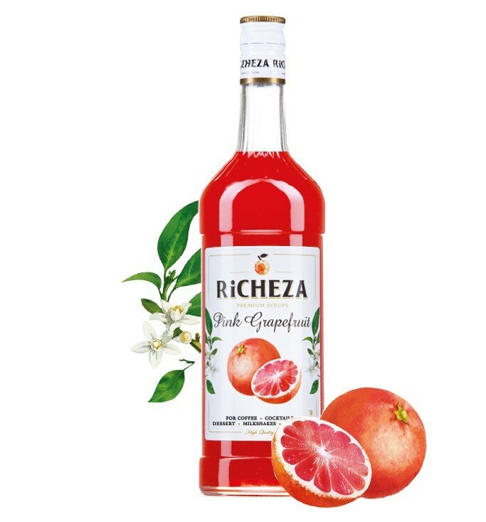 Сироп RICHEZA Розовый Грейпфрут 1л