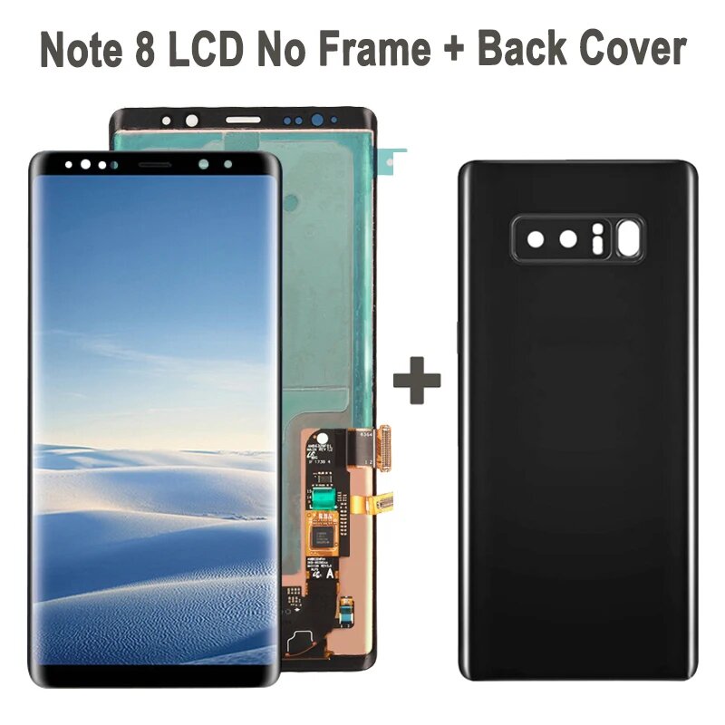 ЖК-дисплей 6,3 'Super AMOLED для Samsung Note 8, дигитайзер сенсорного экрана в AMOLED No Frame