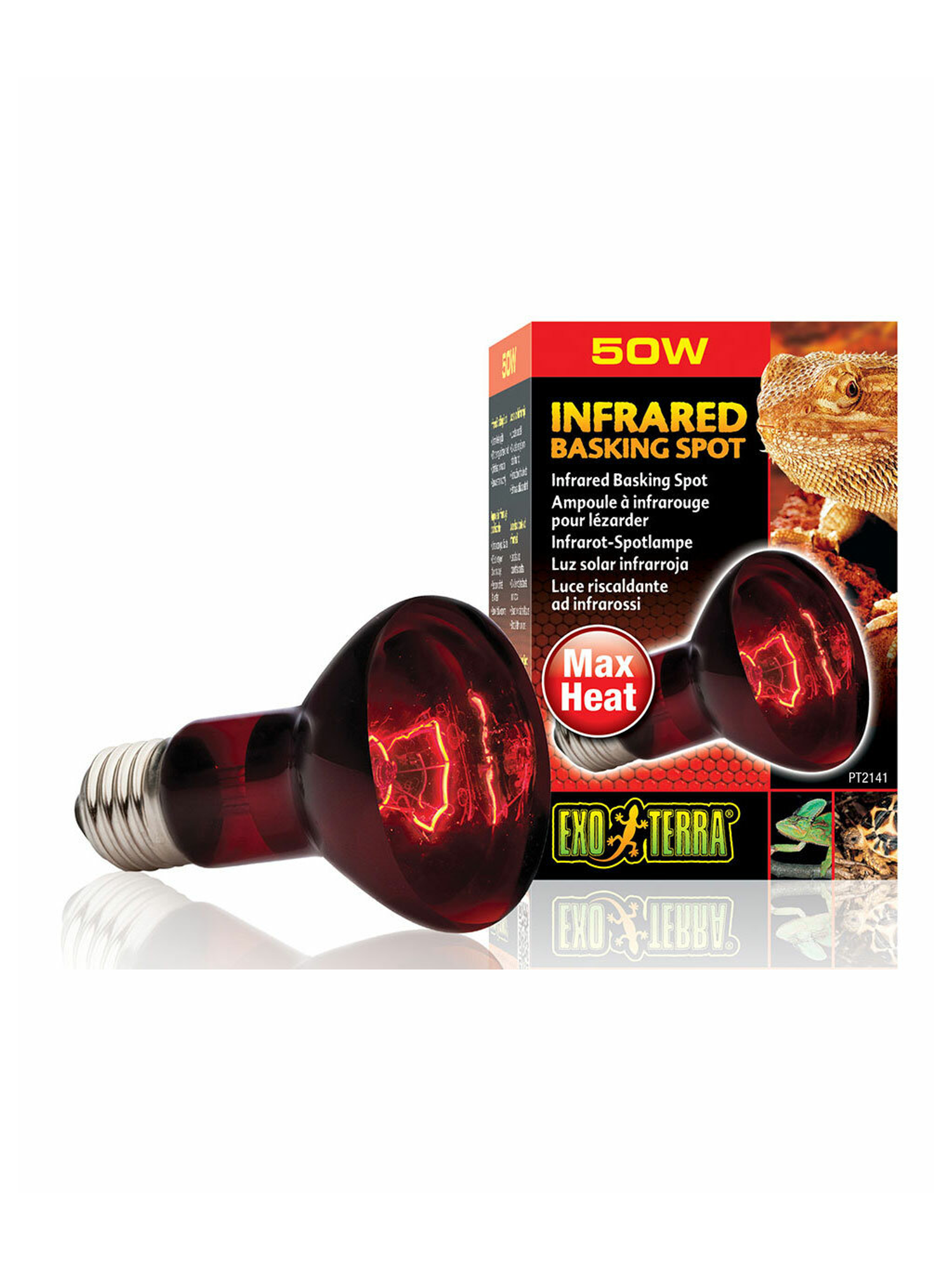Лампа инфракрасная для террариумов Exo Terra Infrared Basking Spot 50 Вт.