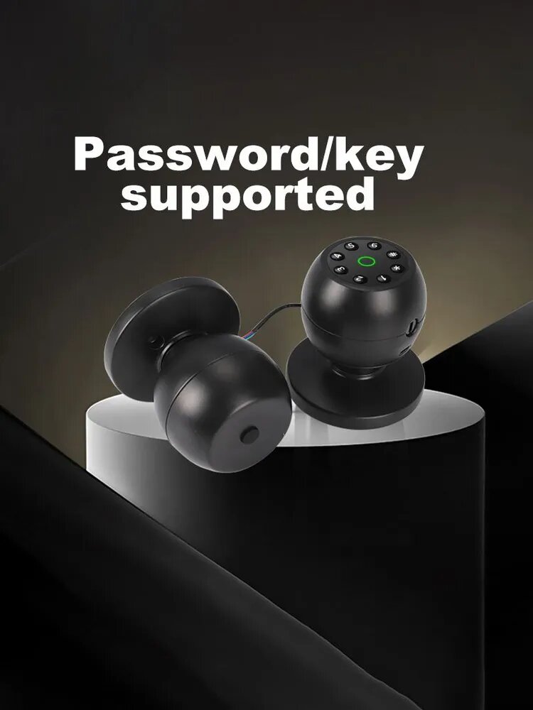 Кодовый Замок На Калитку, Электронный замок с поддержкой пароля/ключа, черный