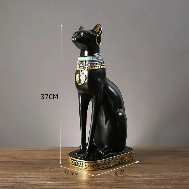 Статуэтка Египетская кошка Бастет смола, 23 37 см