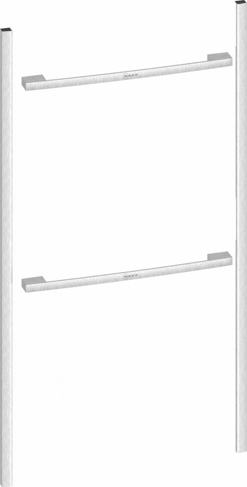 Декоративный элемент Neff Z9105MY0 Metallic Silver, серебро (духовой шкаф 60см + духовой шкаф 45см)