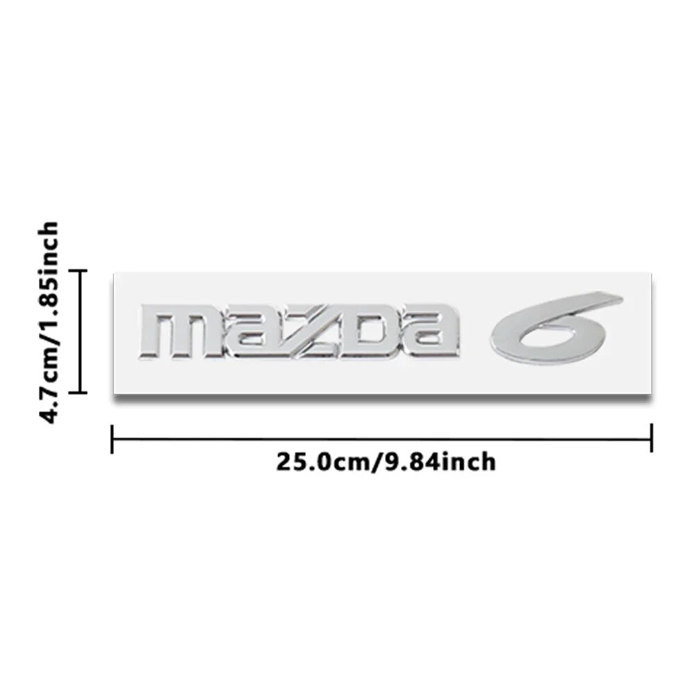 1 шт. автомобильная наклейка с буквенным логотипом из АБС-пластика, украшение для silver-mzd 6- L