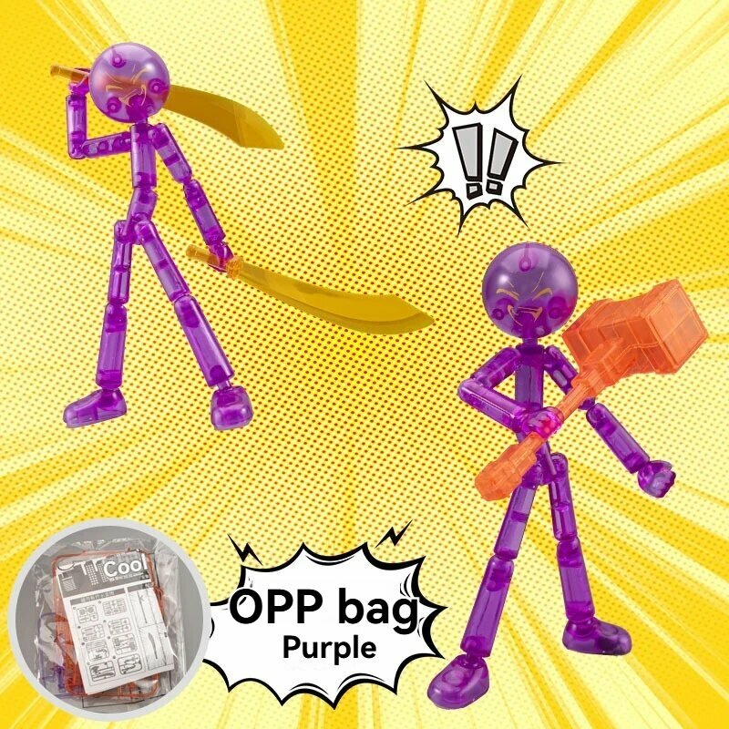 Фигурка человечка из пластика, Purple