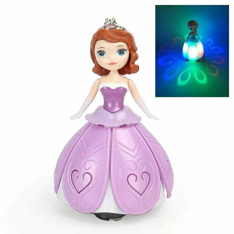 Музыкальная кукла Танцующая принцесса София 24см (свет и звук, движение на 360)