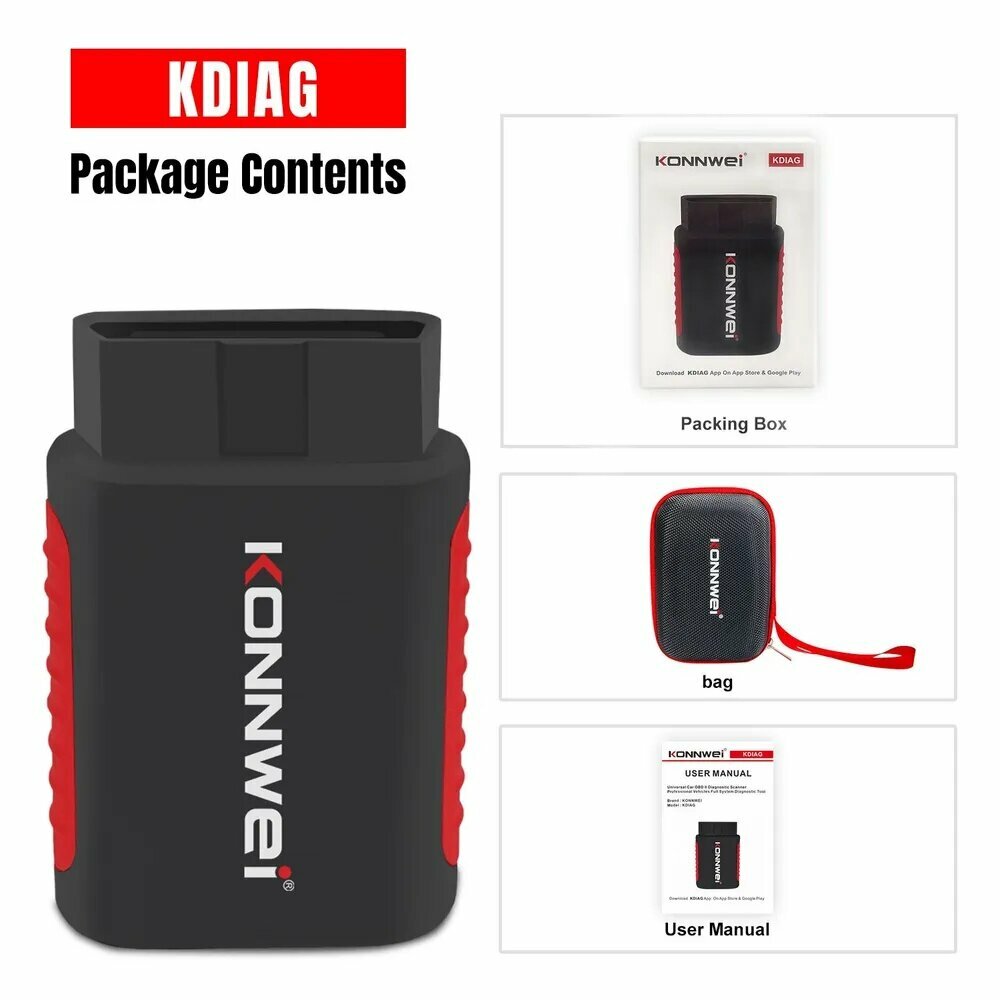 Инструменты диагностики автомобиля сканера полной системы KONNWEI KDIAG MINI OBD2