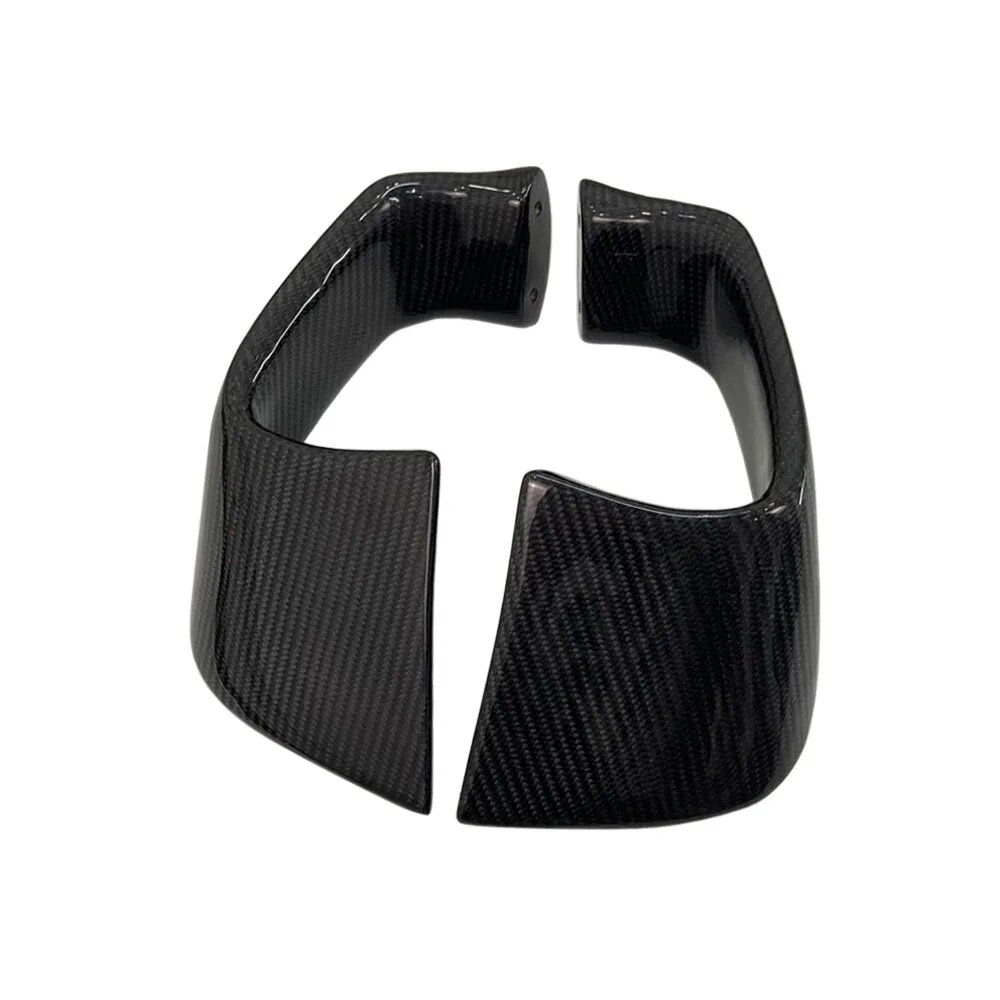 100% углеродное волокно, фиксированное крыло для мотоцикла из АБС-пластика для Черный, Carbon fiber