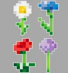 Стеклянные наклейки Minecraft с цветочными пикселями, не оставляющие следов