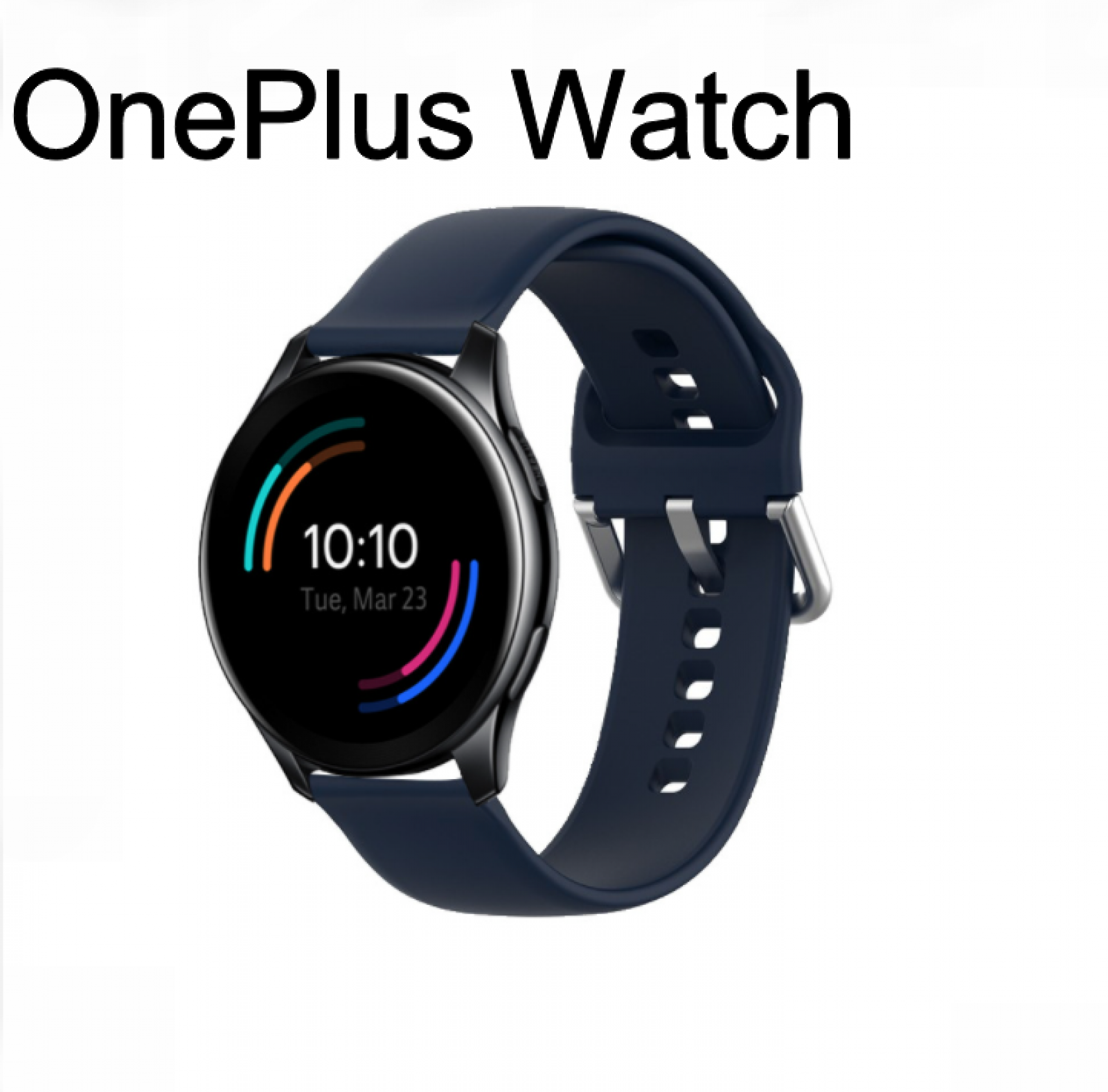 Сменный гипоаллергенный силиконовый ремешок MyPads Hypo для OnePlus Watch с быстрой заменой, синий