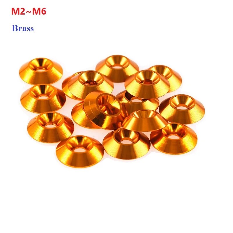 Шайбы латунные с потайной головкой M3.5