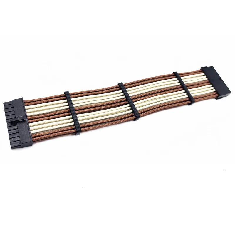 Кабели-удлинители для блока питания SZKSJ, коричневый, белый, розовый, ATX 24Pin, CPU ATX 24Pin