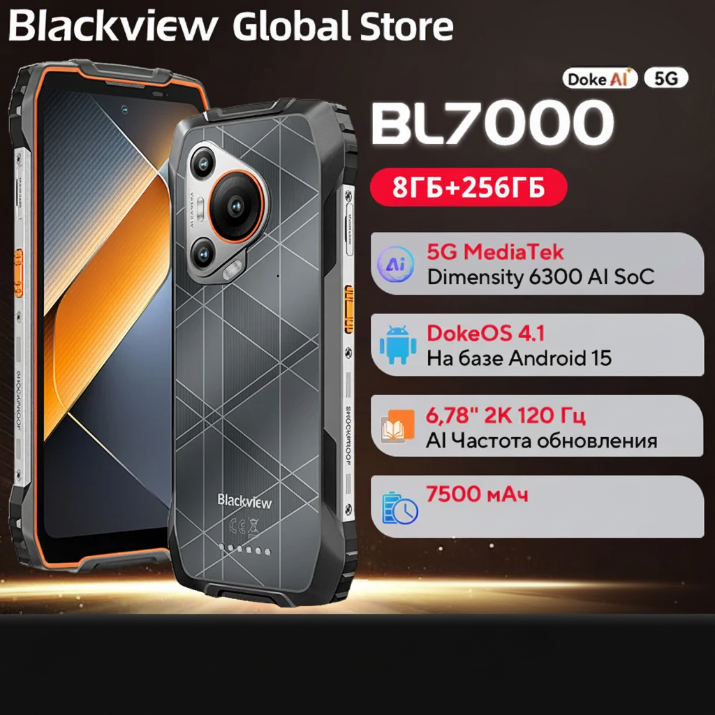 Смартфон Blackview BL7000, 8/256ГБ, global