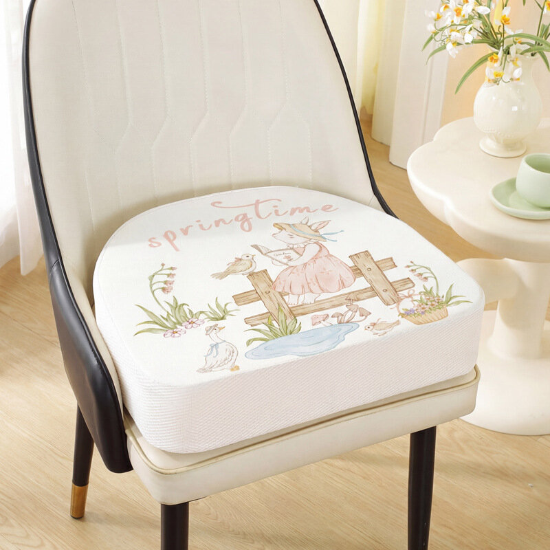 Подушка для увеличения роста детей, детский стульчик для кормления, сиденье в форме подковы, приподнятая и утолщенная подушка для стула, подушка для стула для учеников начальной школы.