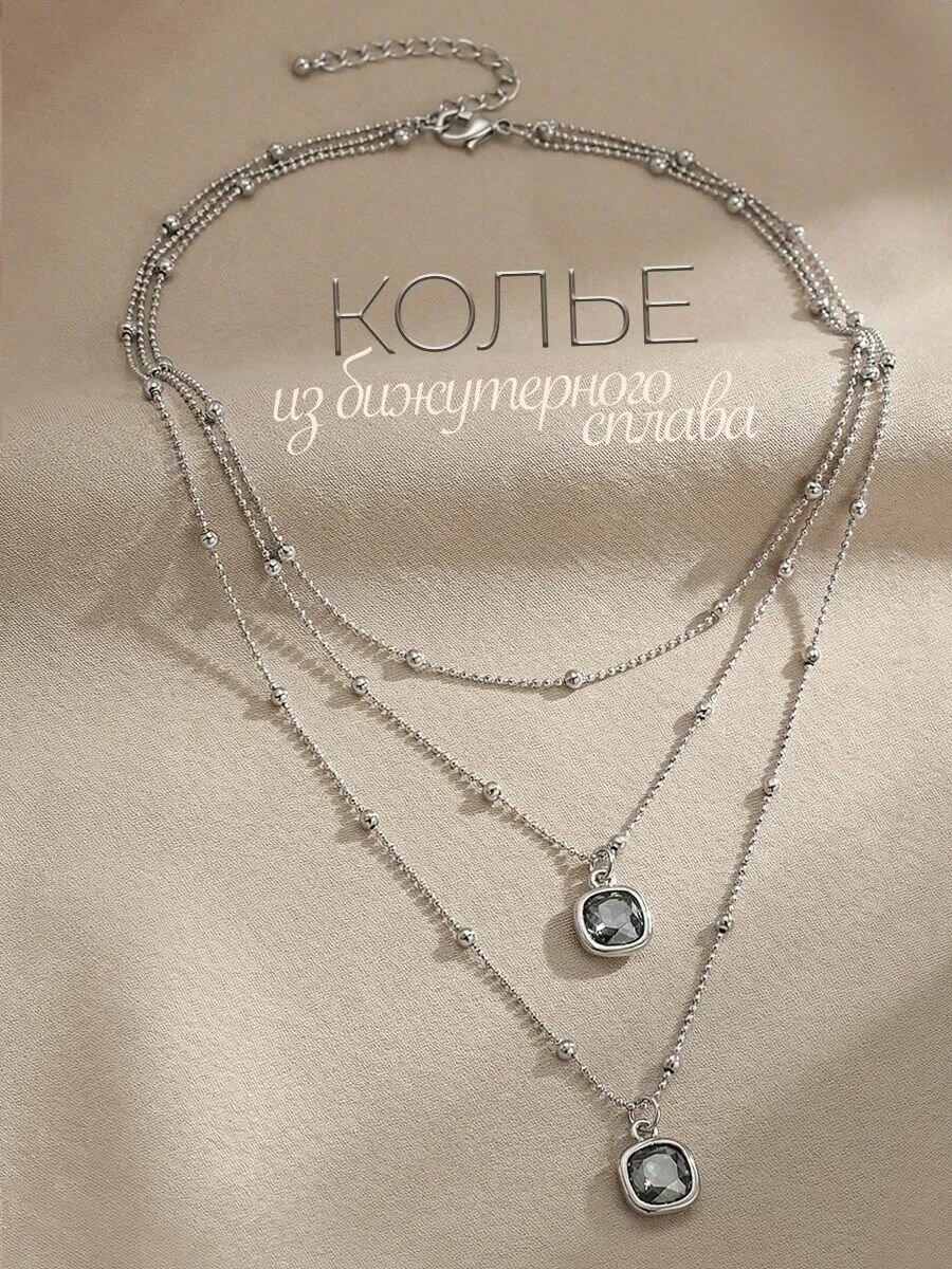 Колье, искусственный камень