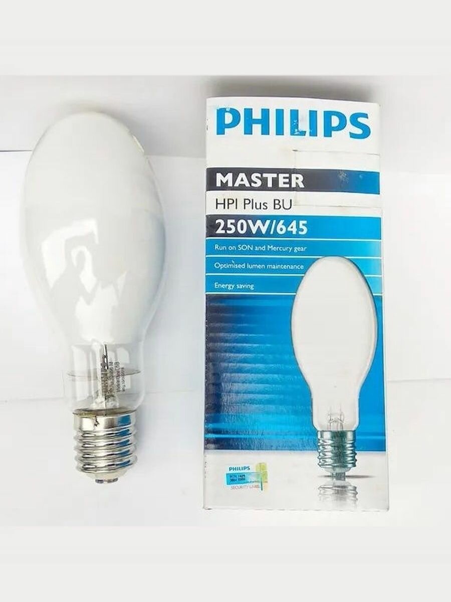 Металлогалогенная лампа MASTER HPI Plus 250Вт/645 BU E40 2.2A 17000 Lm PHILIPS 928076709891