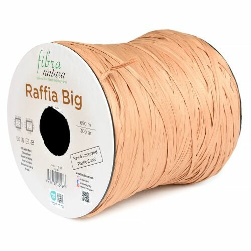 Пряжа Fibra Natura Raffia Big 119-02 (1 моток, 300г/690м) светлая карамель