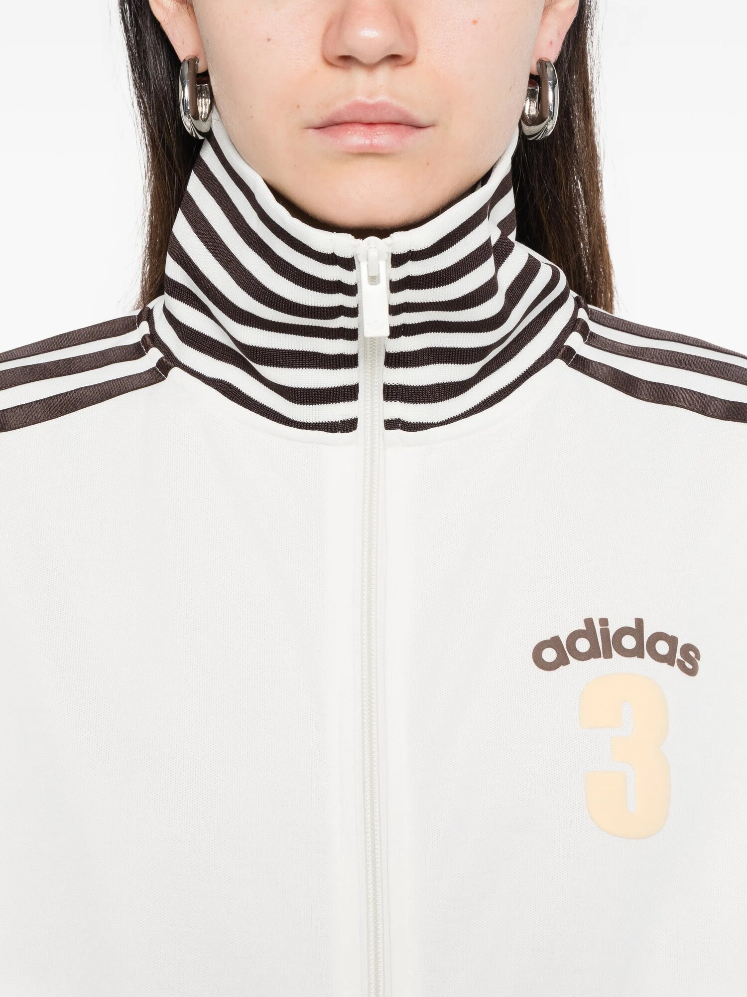 Толстовка adidas Zip sweatshirt, размер 4 UK, , белый — фото 1