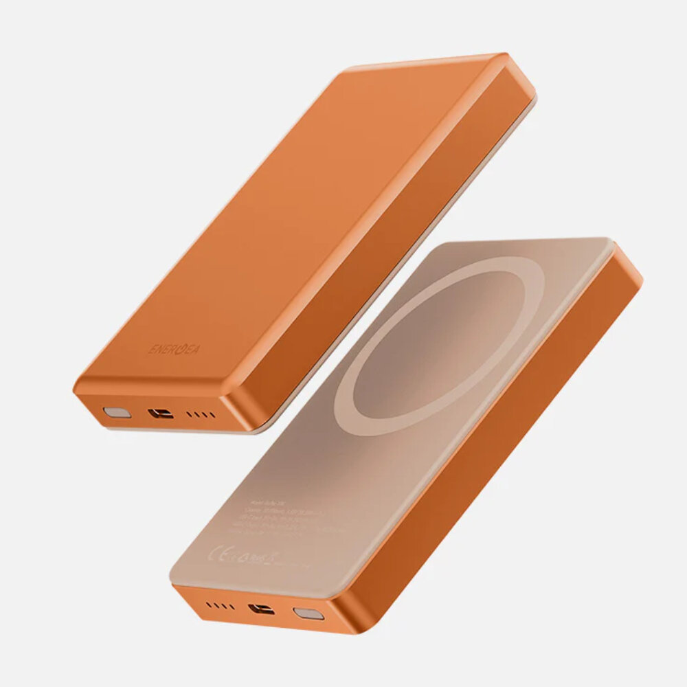 Ультратонкий внешний аккумулятор EnergEA Alupac Mini 5K, 5000MAH MAGSAFE - оранжевый (Orange)