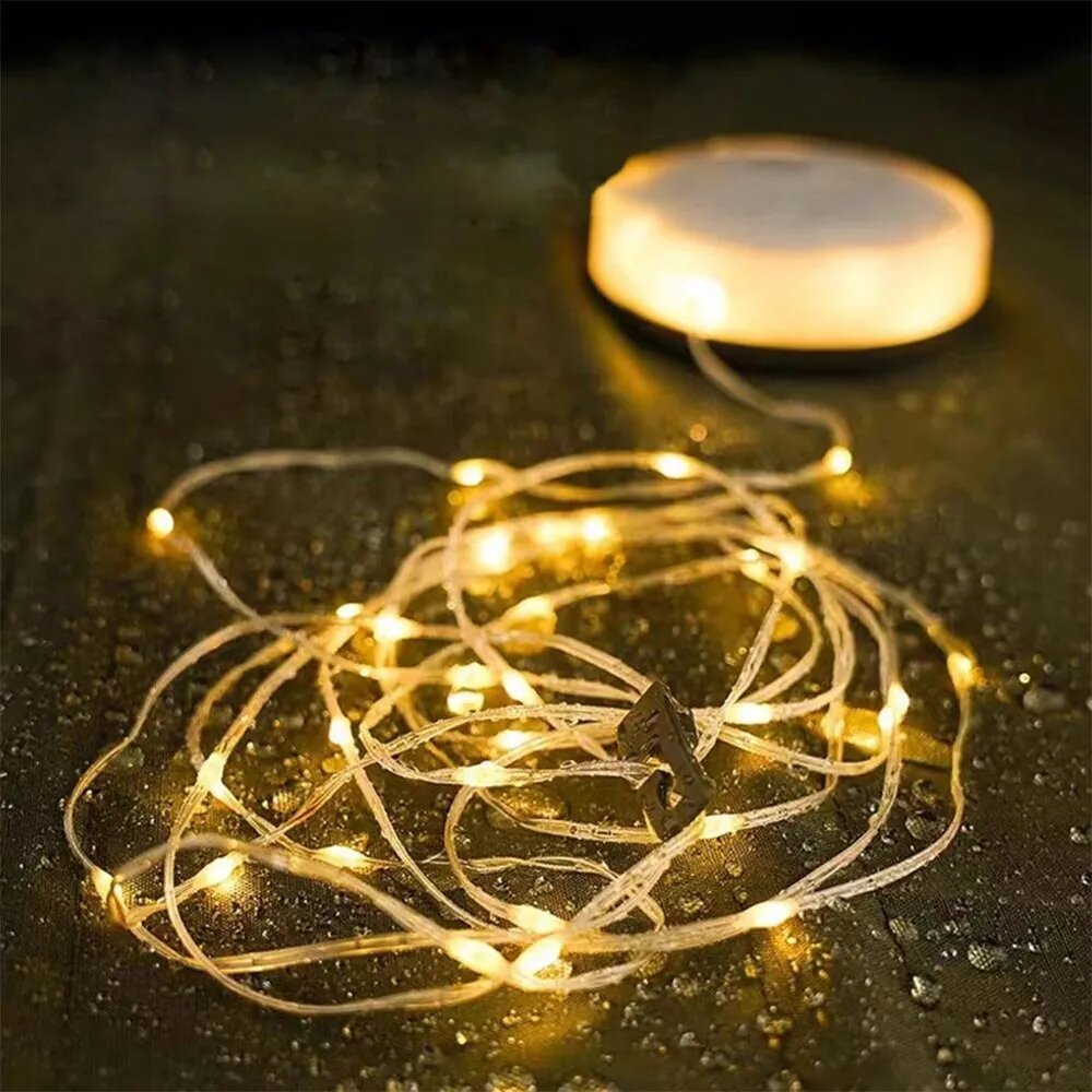 Кемпинговый фонарь LED Ambient Light для кемпинга, солнечная батарея, желтый свет, пластик, металл — фото 1