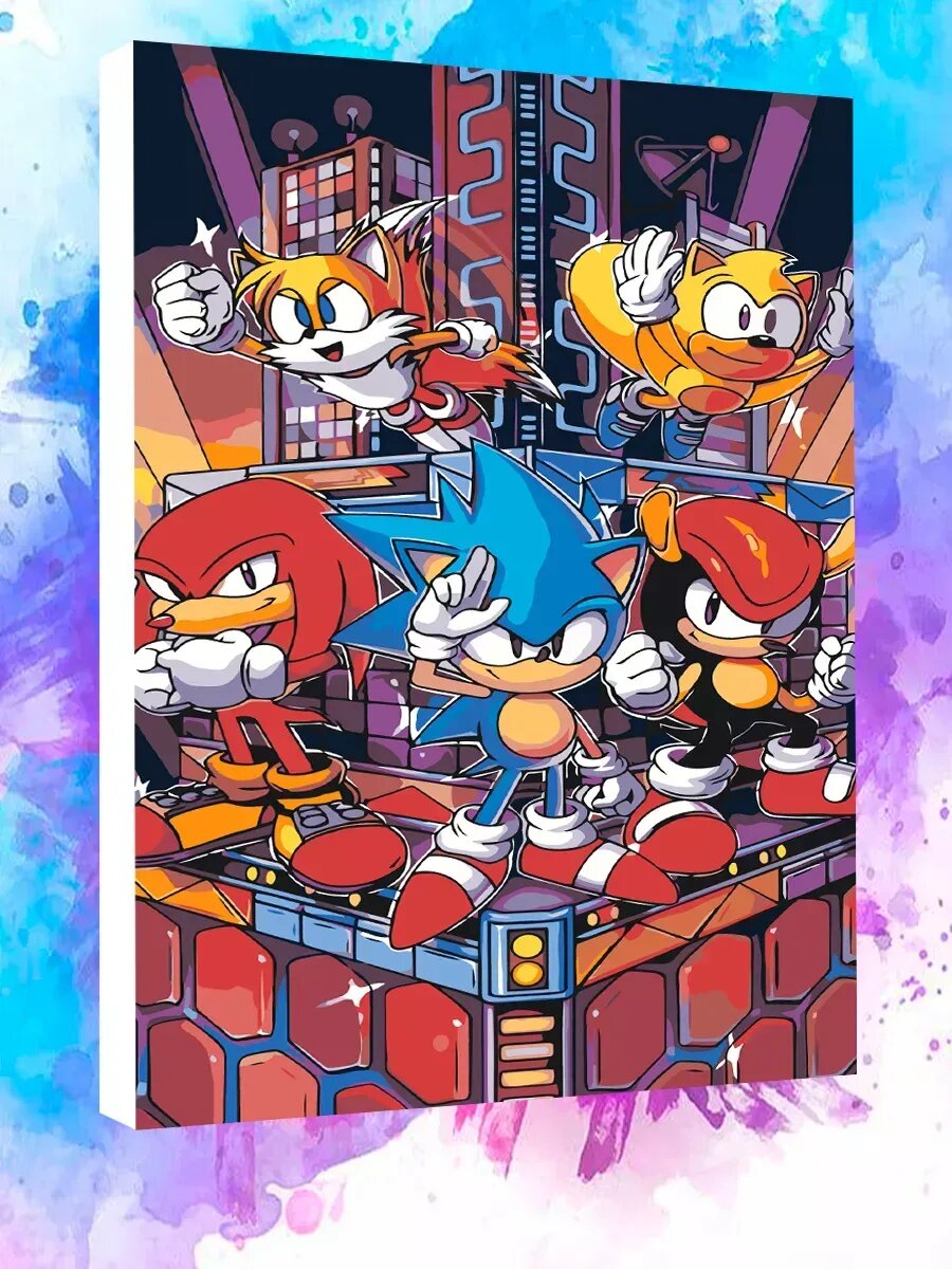 Картина по номерам Соник Sonic
