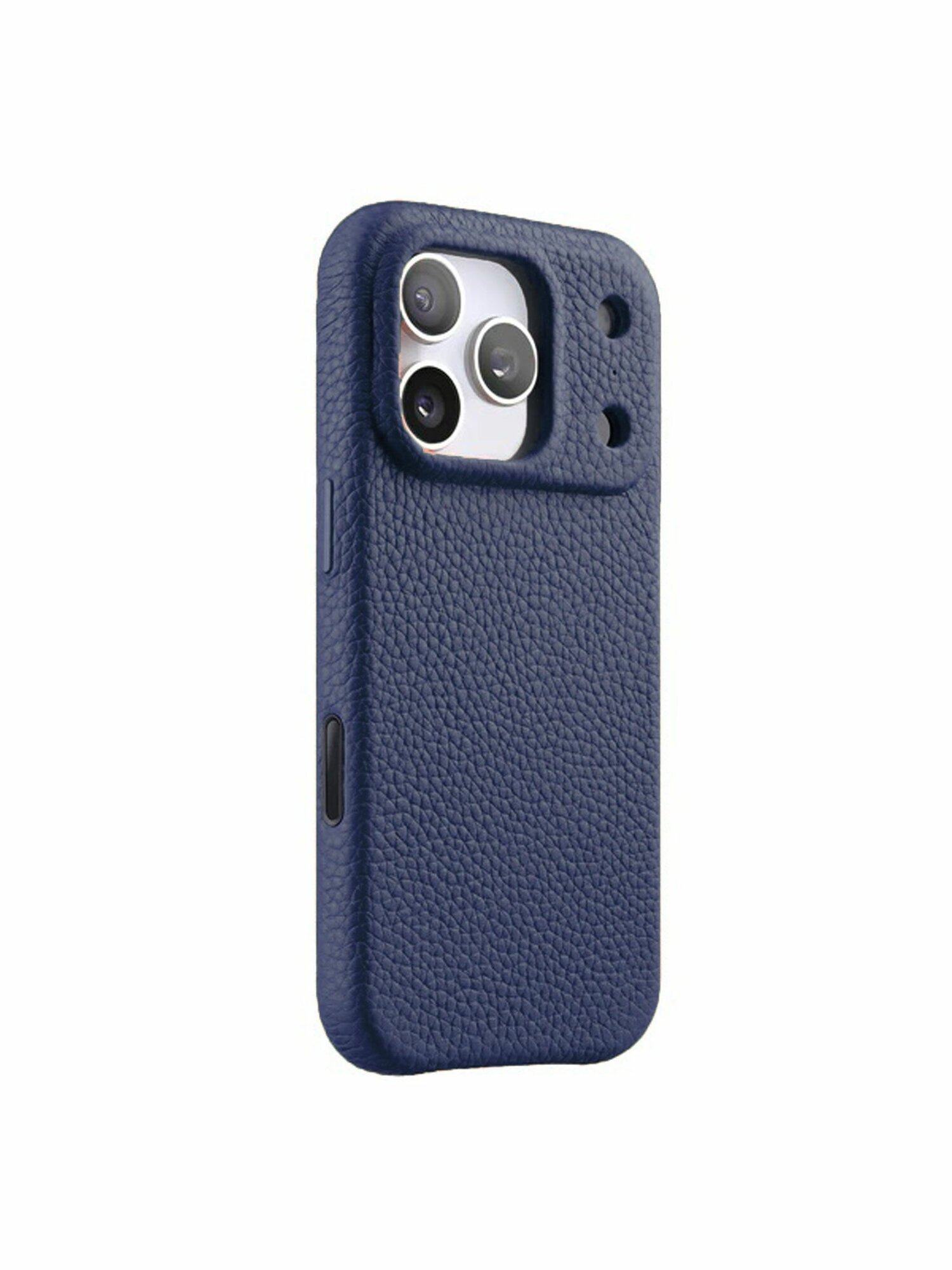 Кожаный чехол накладка с Magsafe Regal SPC для iPhone 17 Pro Max, темно-синий