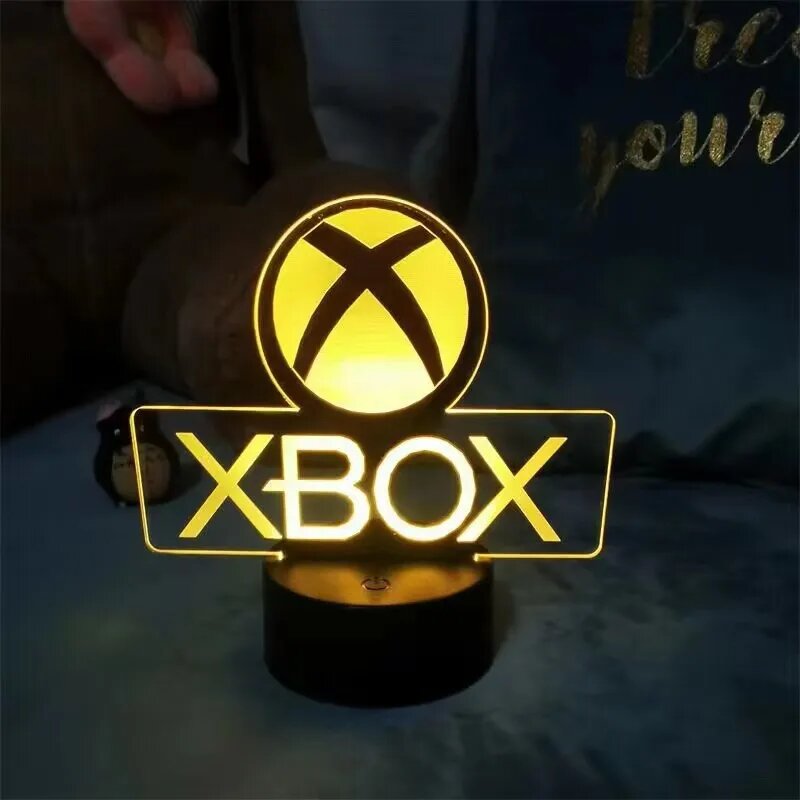 Ночник Xbox, черный, без пульта, 16 цветов