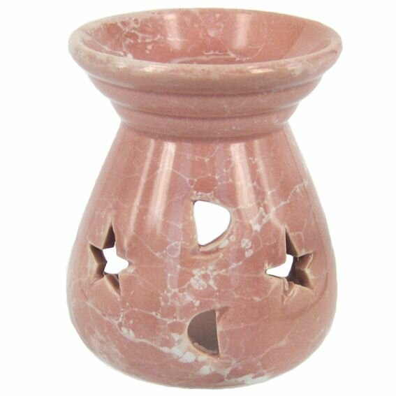 Аромалампа розовая мраморное небо N315-10 (керамика, 8 см.), 1 шт.