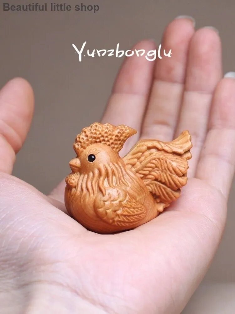 Статуэтка деревянная, фигурка петуха, высота 4.51 см