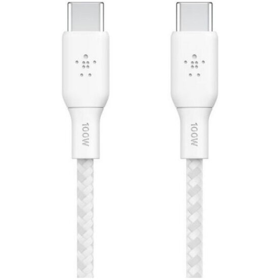 Кабель Belkin USB-C - USB-C, BoostCharge, 3м, 100Вт, белый