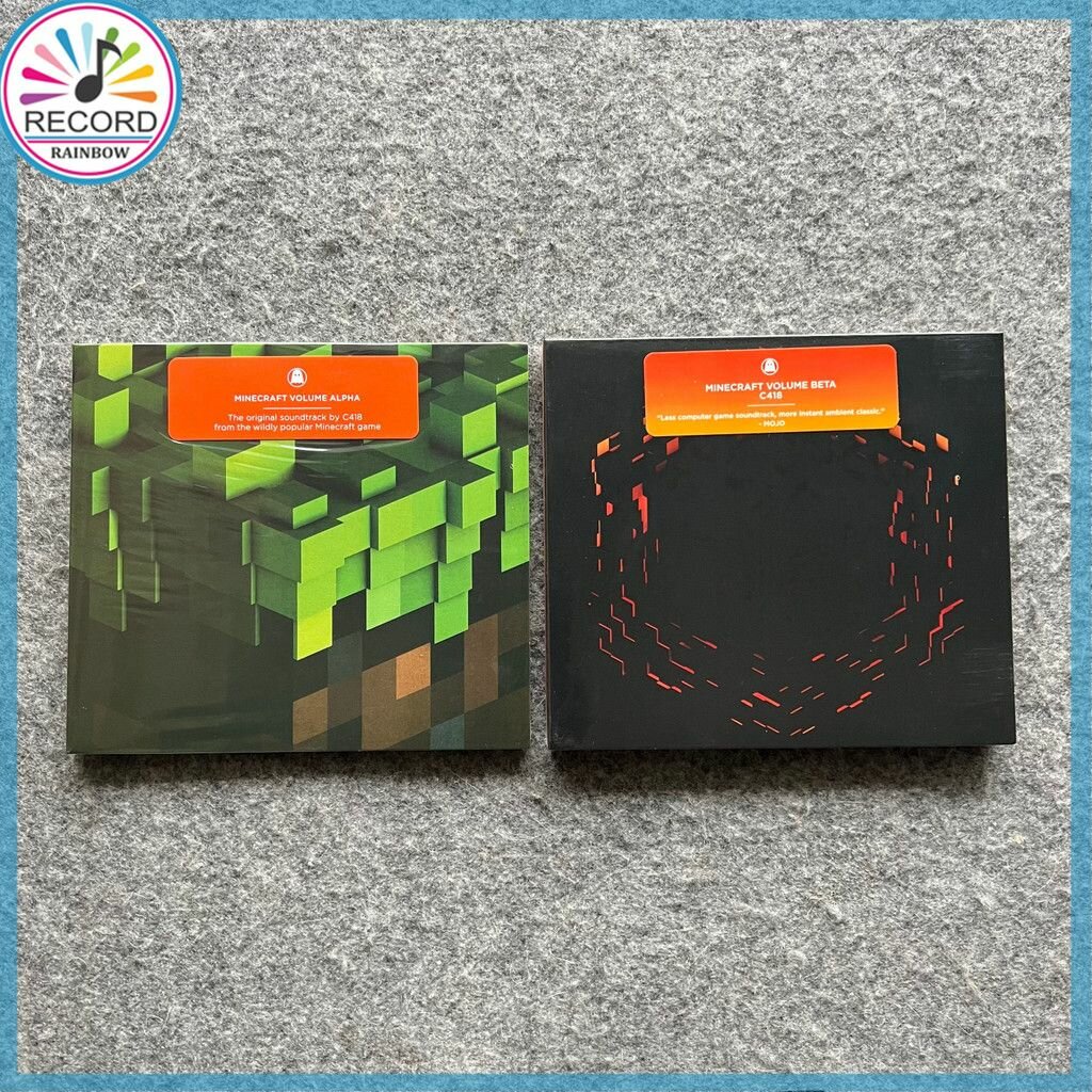 CD C418 - Minecraft Volume Alpha, Minecraft Volume Beta 2 Albums Set Original CD запечатанный совершенно новый альбом набор из 2 дисков