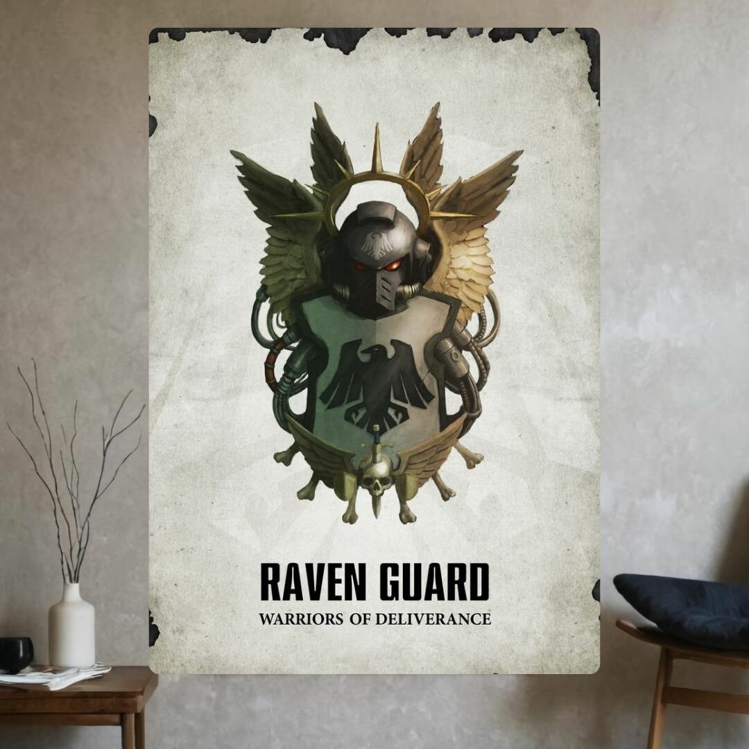 Картина на металле (Warhammer 40 000), Гвардия Ворона, 20*30см
