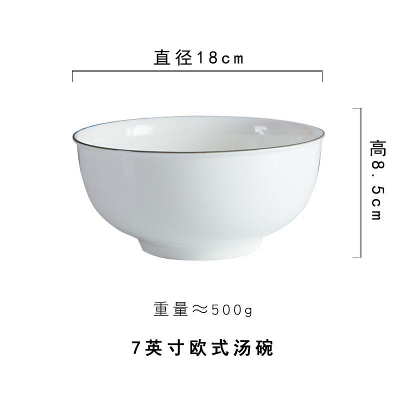 Набор керамической посуды в европейском стиле: простые миски, палочки для еды, тарелки. Набор для использования в отелях и дома. Набор посуды для самостоятельной сборки. Подарок в виде мисок и тарелок.