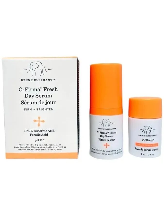 Drunk Elephant Мини Осветляющая сыворотка с витамином С, C-Firma Fresh Day Serum 4ml/4.5ml